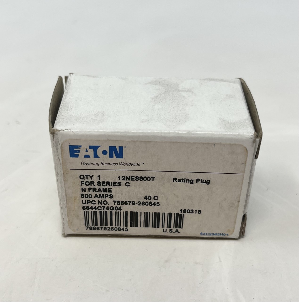 12NES800T – EATON RATING PLUG FOR ND FRAME 800AMPS RATING PLUG STYLE ...