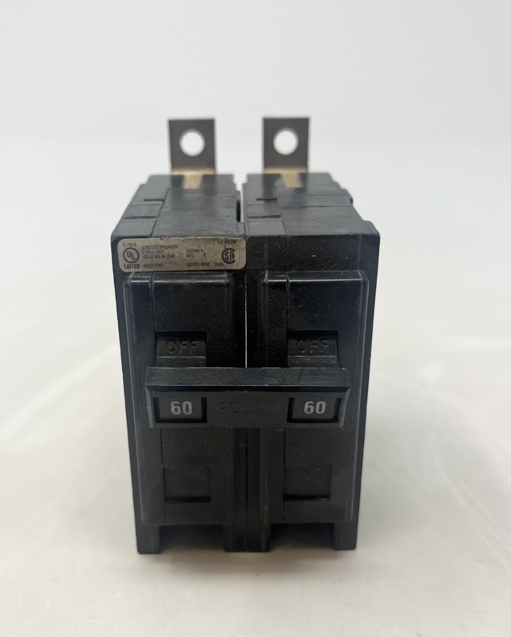 QBHW2060 – EATON BOLT ON MAGNETIC CIRCUIT BREAKER 2POLE 120-240VAC ...