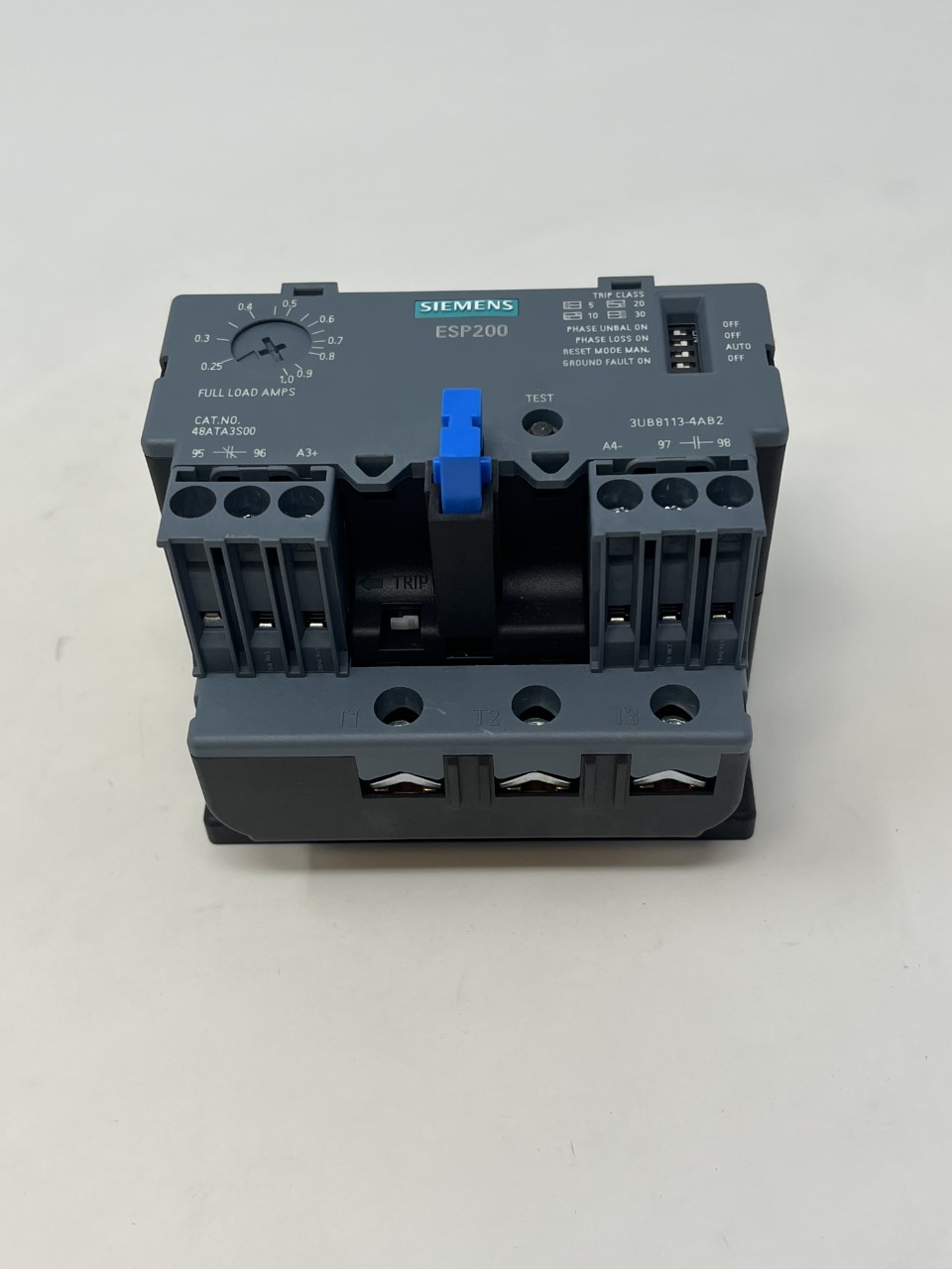 48ATA3S00 – SIEMENS SOLID STATE OVERLOAD RELAY 0.25-1AMPS SIZE A 3P ...