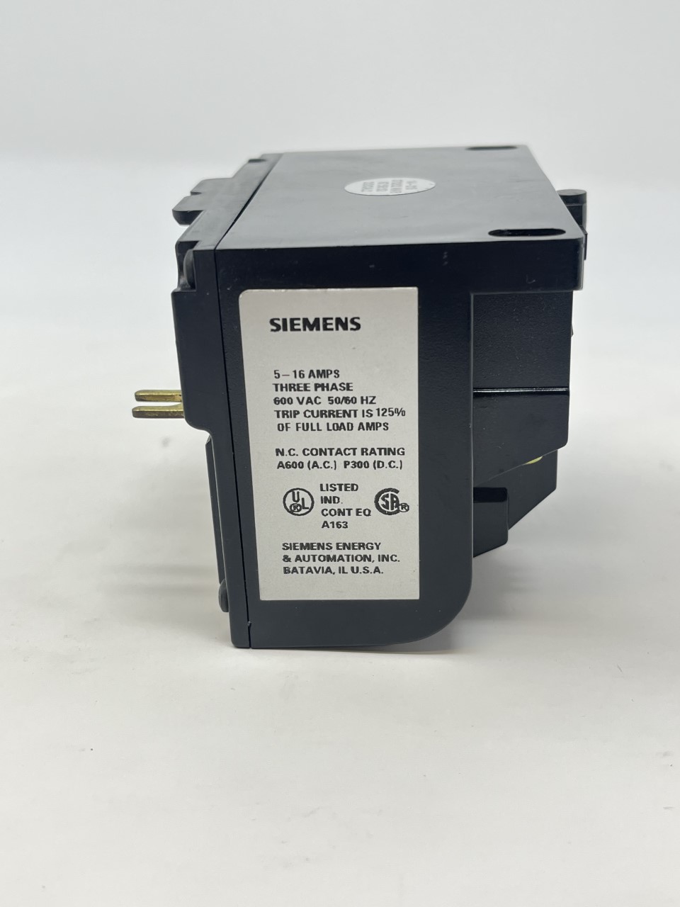 48ASE1M20 – SIEMENS SOLID STATE OVERLOAD RELAY 5-16AMPS SIZE A 1P CLASS ...
