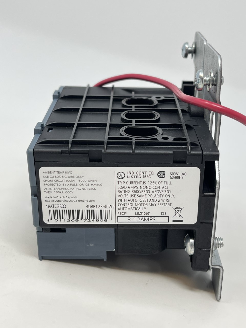 48ATC3S00 – SIEMENS SOLID STATE OVERLOAD RELAY SIZE A1 3PHASE CLASS 5 ...