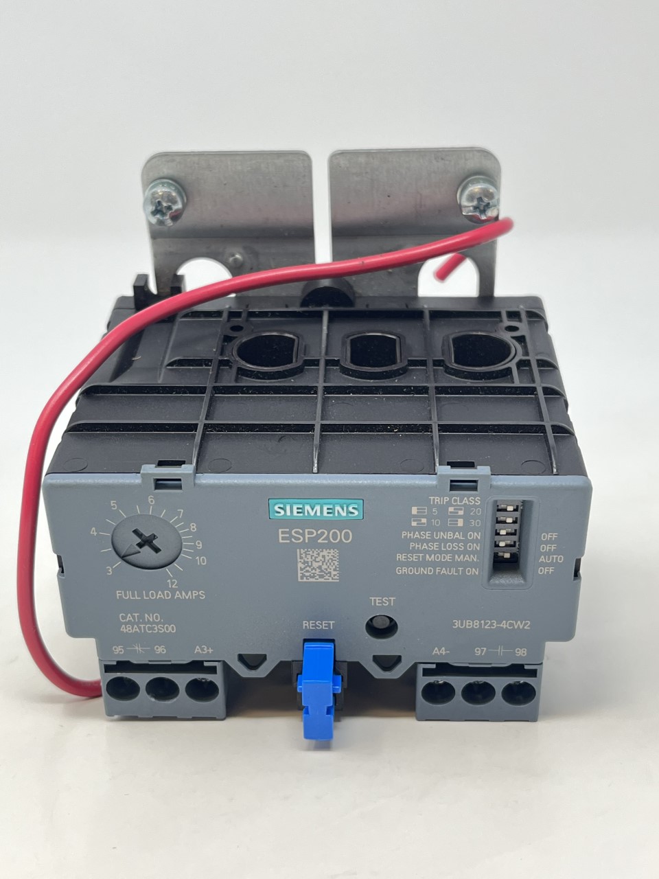 3UB8123-4CW2 – SIEMENS SOLID STATE OVERLOAD RELAY SIZE A1 3PHASE CLASS ...