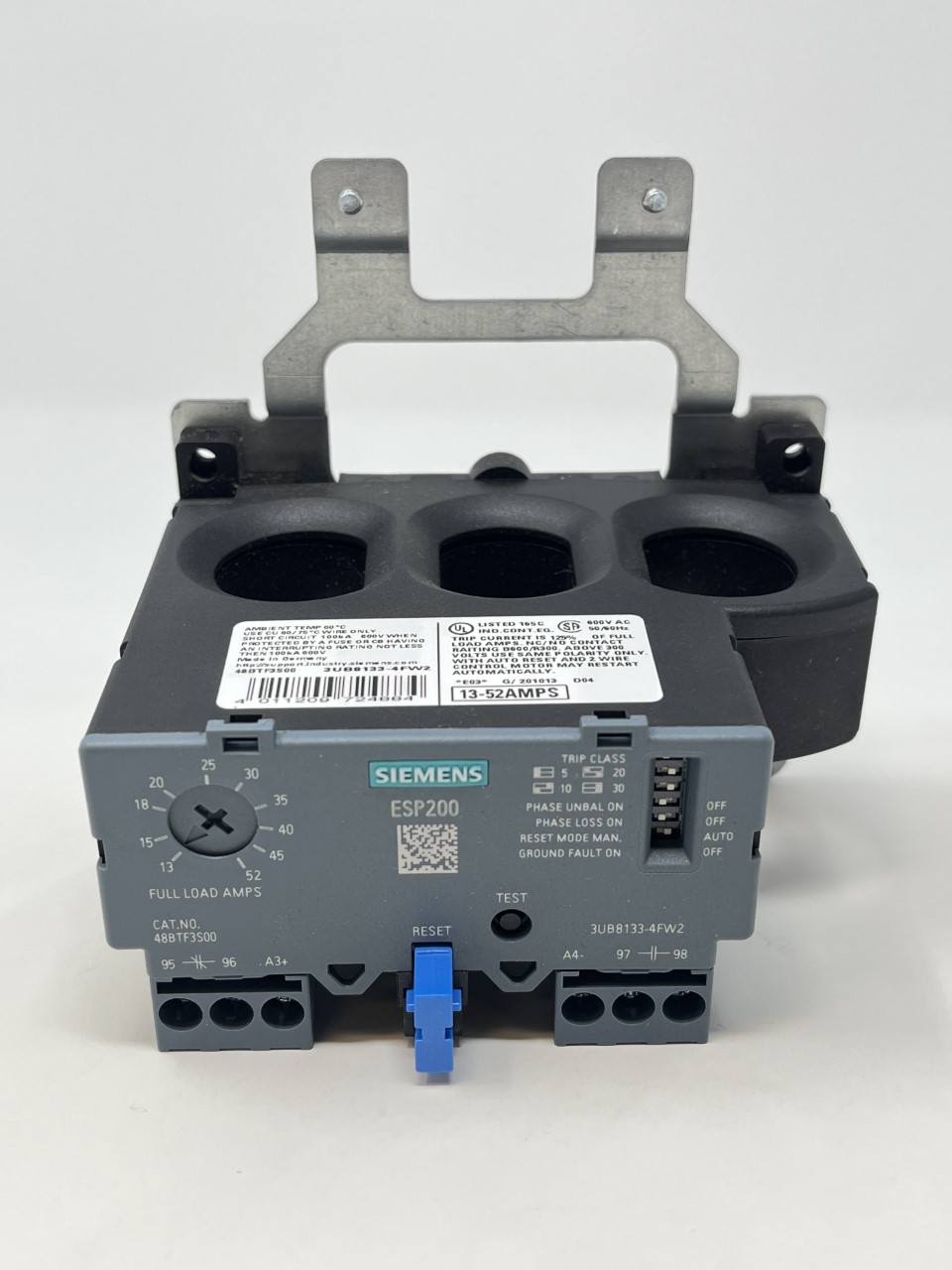 3UB8133-4FW2 – SIEMENS SOLID STATE OVERLOAD RELAY 13-52AMPS SIZE B ...