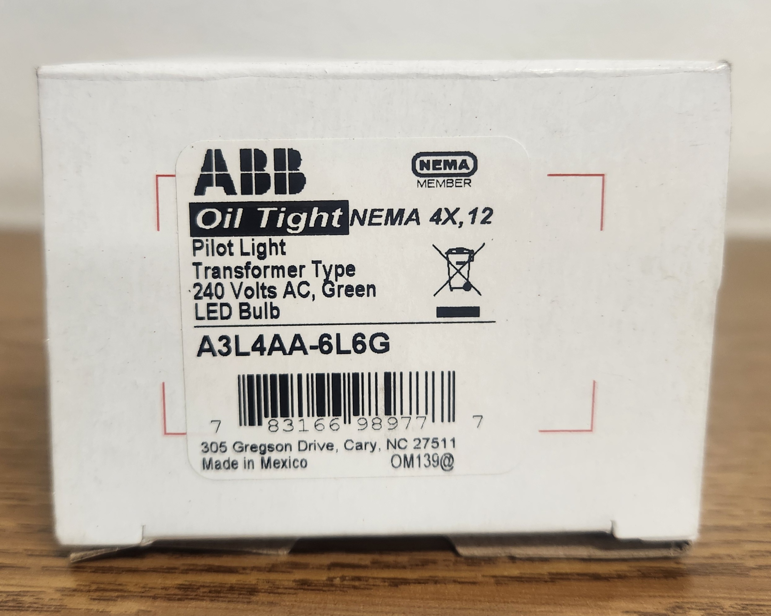 A3L4AA-6L6G – ABB Heavy Duty Oil Tight Pilot Light | Mag-Trol ...
