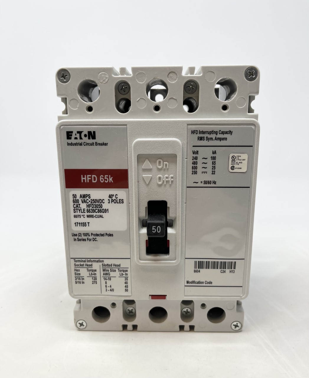 HFD3050 – EATON CIRCUIT BREAKER | Mag-Trol Distributors, Inc.