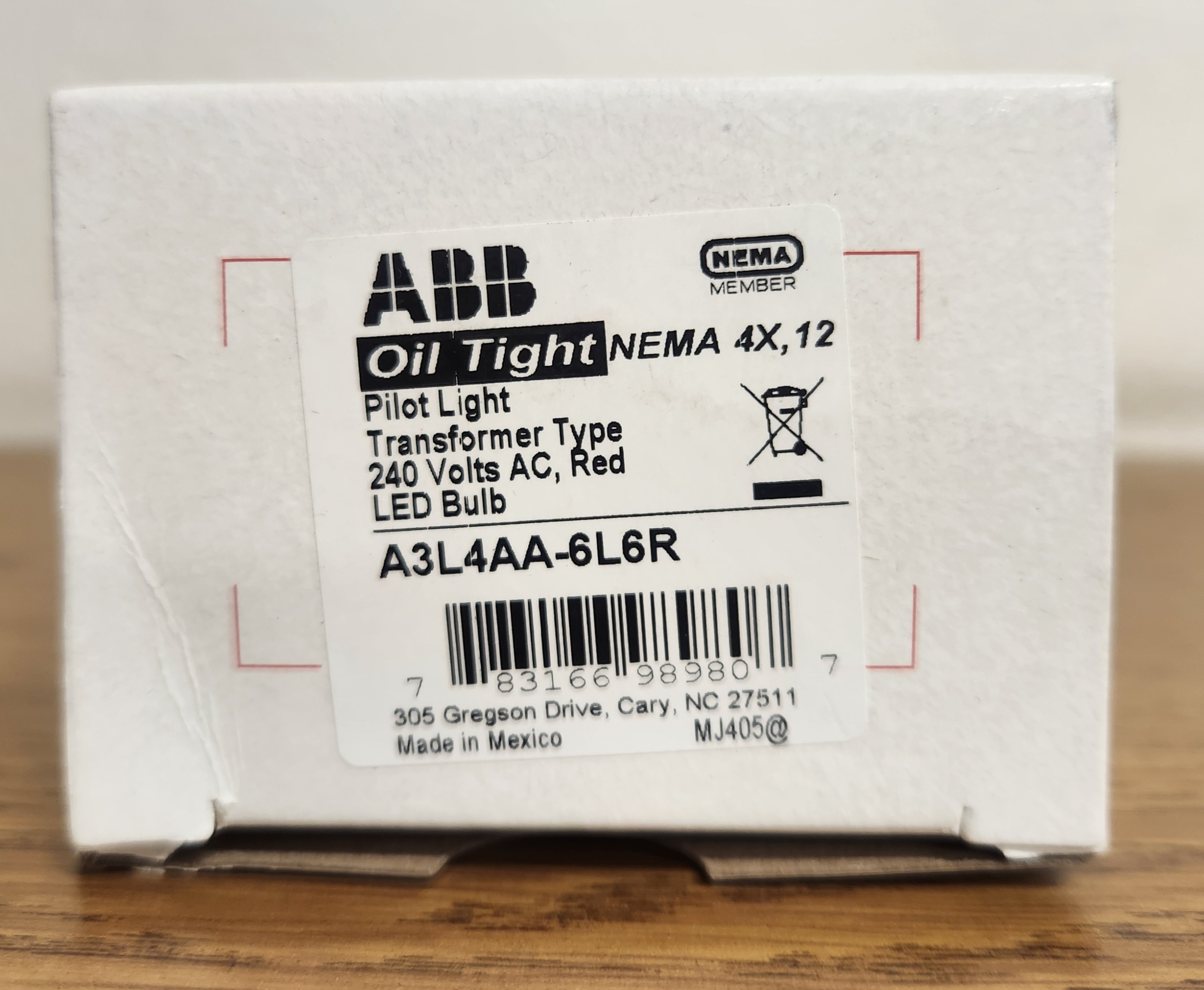 A3L4AA-6L6R – ABB 30MM HEAVY DUTY OIL TIGHT PILOT LIGHT | Mag-Trol ...