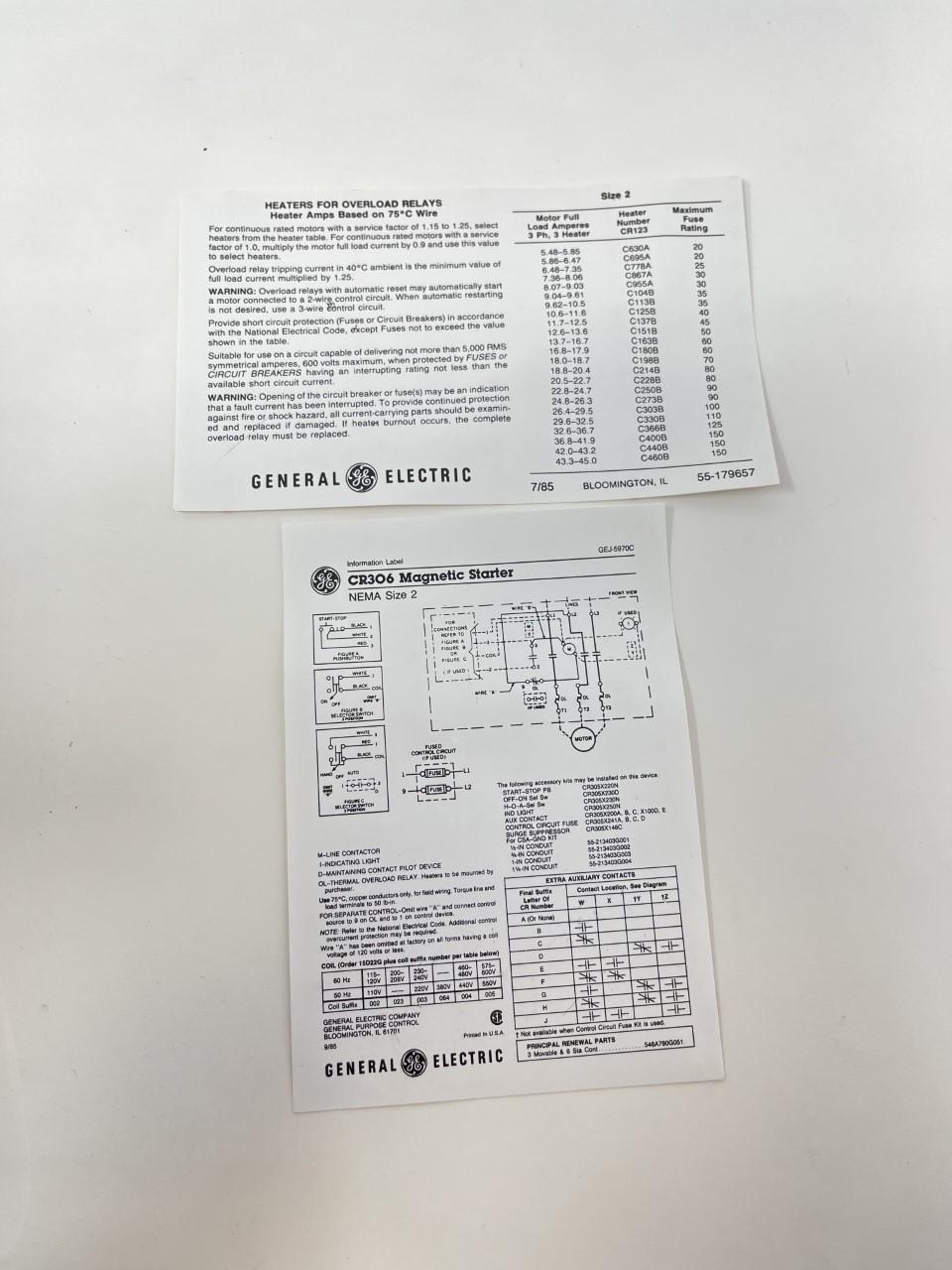 CR306D002 – GE/ABB NEMA MOTOR STARTER | Mag-Trol Distributors, Inc.